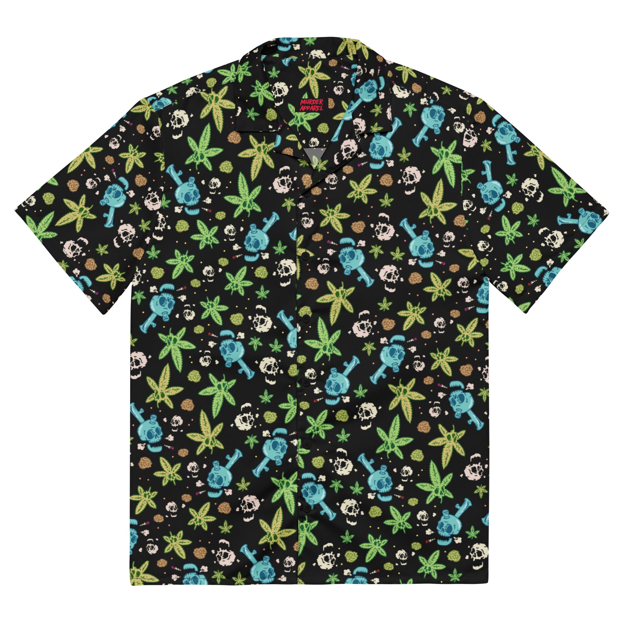 Skulls And Weed Button-up – Murder Apparel