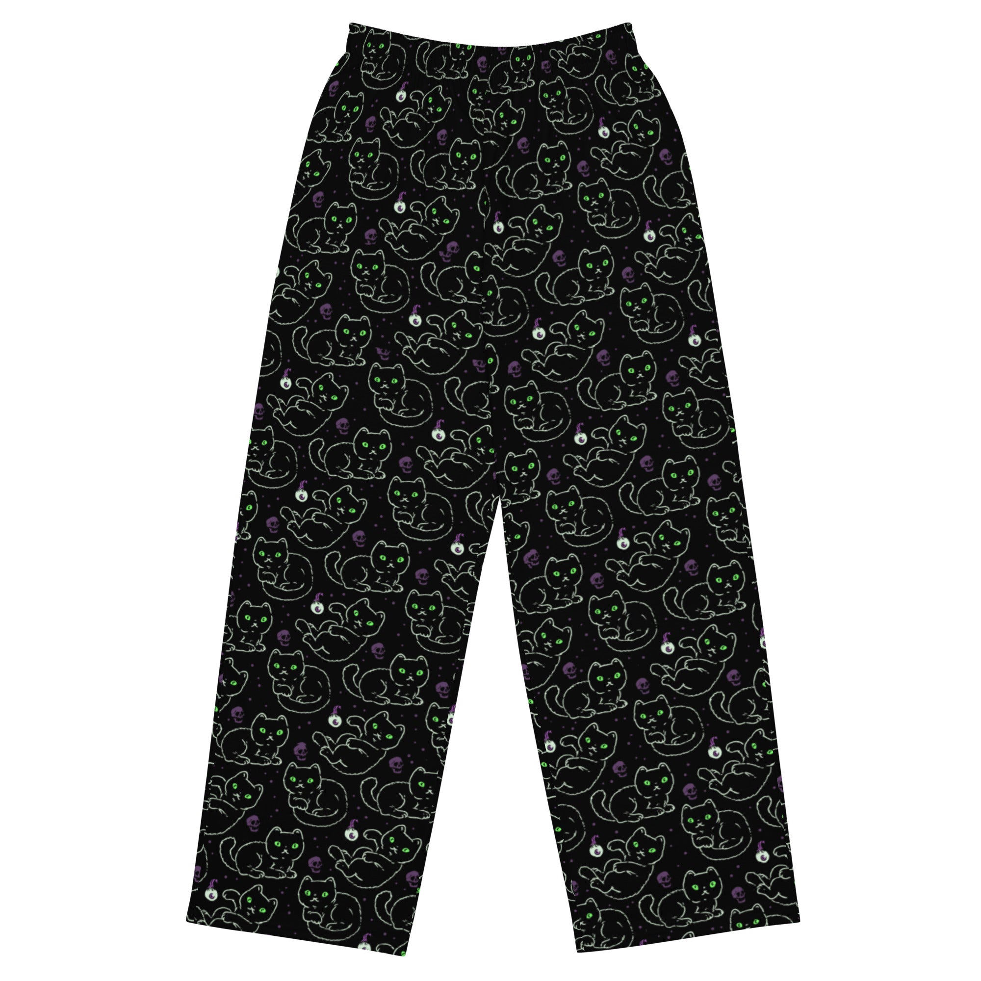 Black Cats wide-leg pants – Murder Apparel
