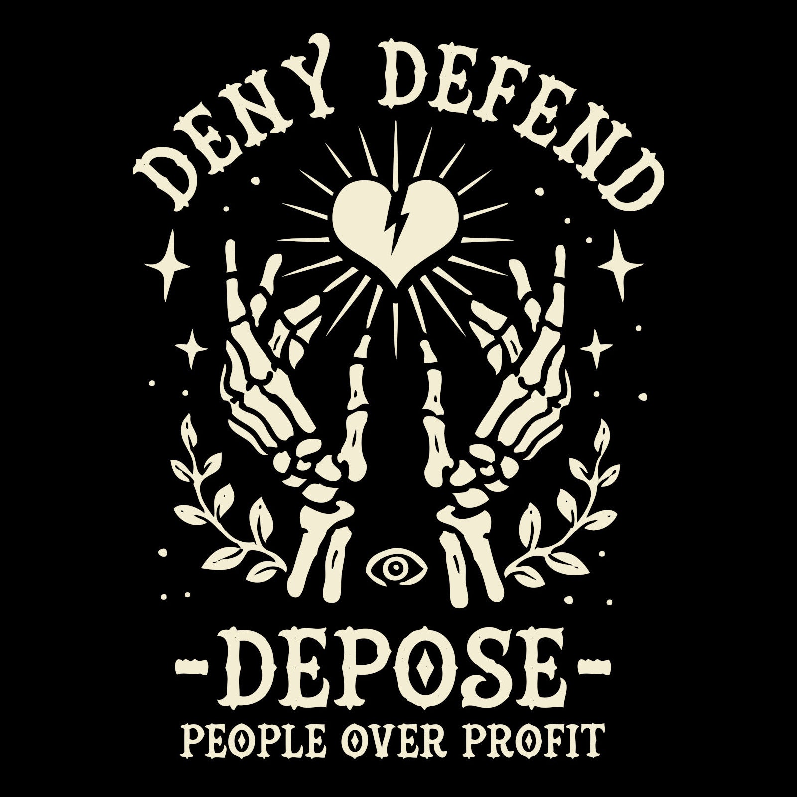 Deny Defend Depose T-shirt – Murder Apparel