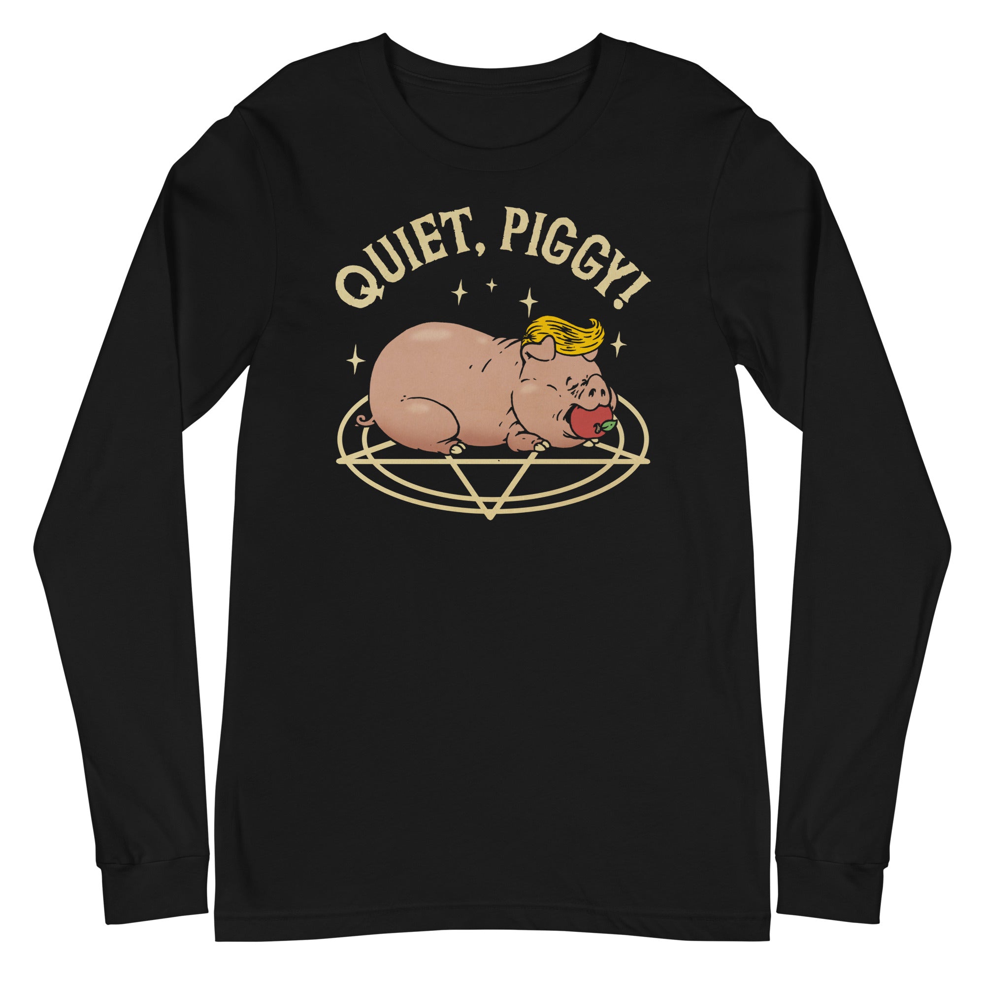 Quiet, Piggy Long Sleeve Shirt – Murder Apparel