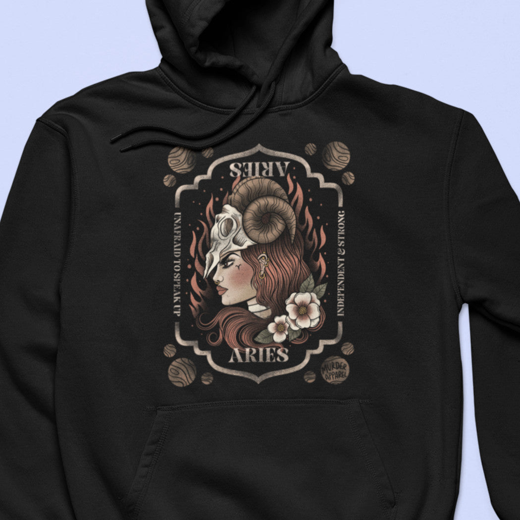 Aries Zodiac Hoodie | Murder Apparel
