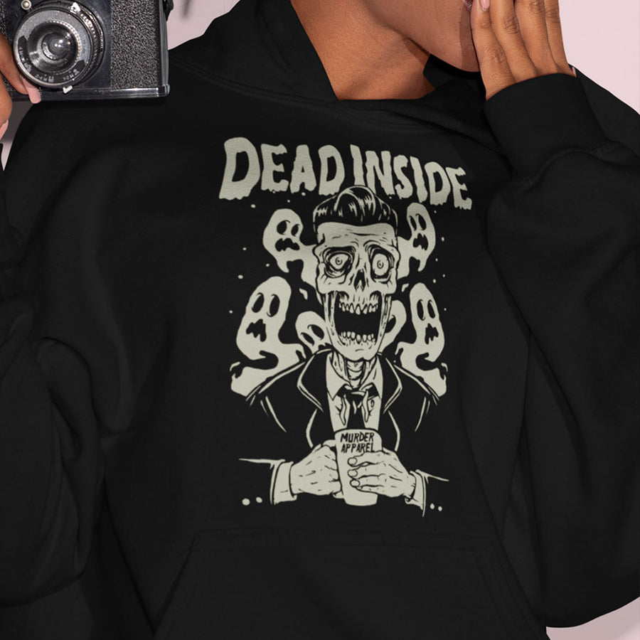 Dead Inside Creepy Zombie Hoodie – Murder Apparel