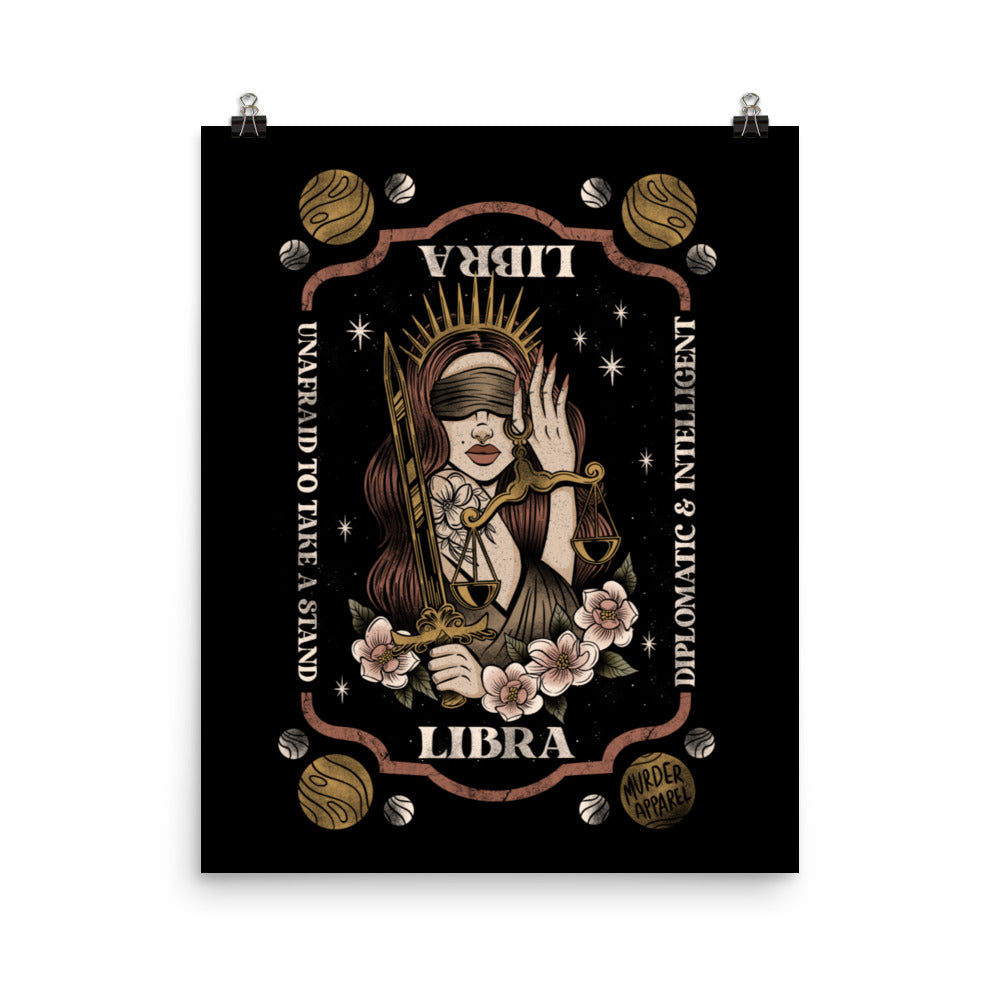 Libra Zodiac Poster | Murder Apparel
