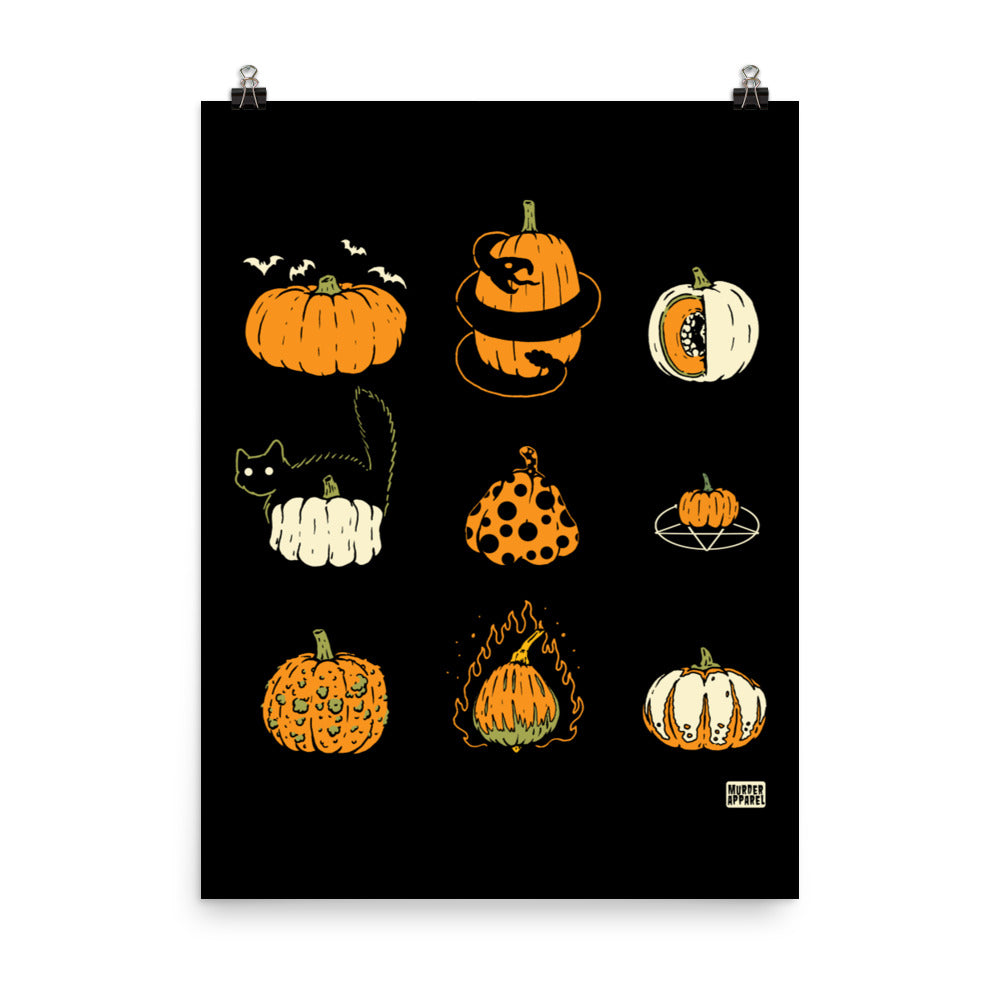9 Pumpkins Poster | Murder Apparel